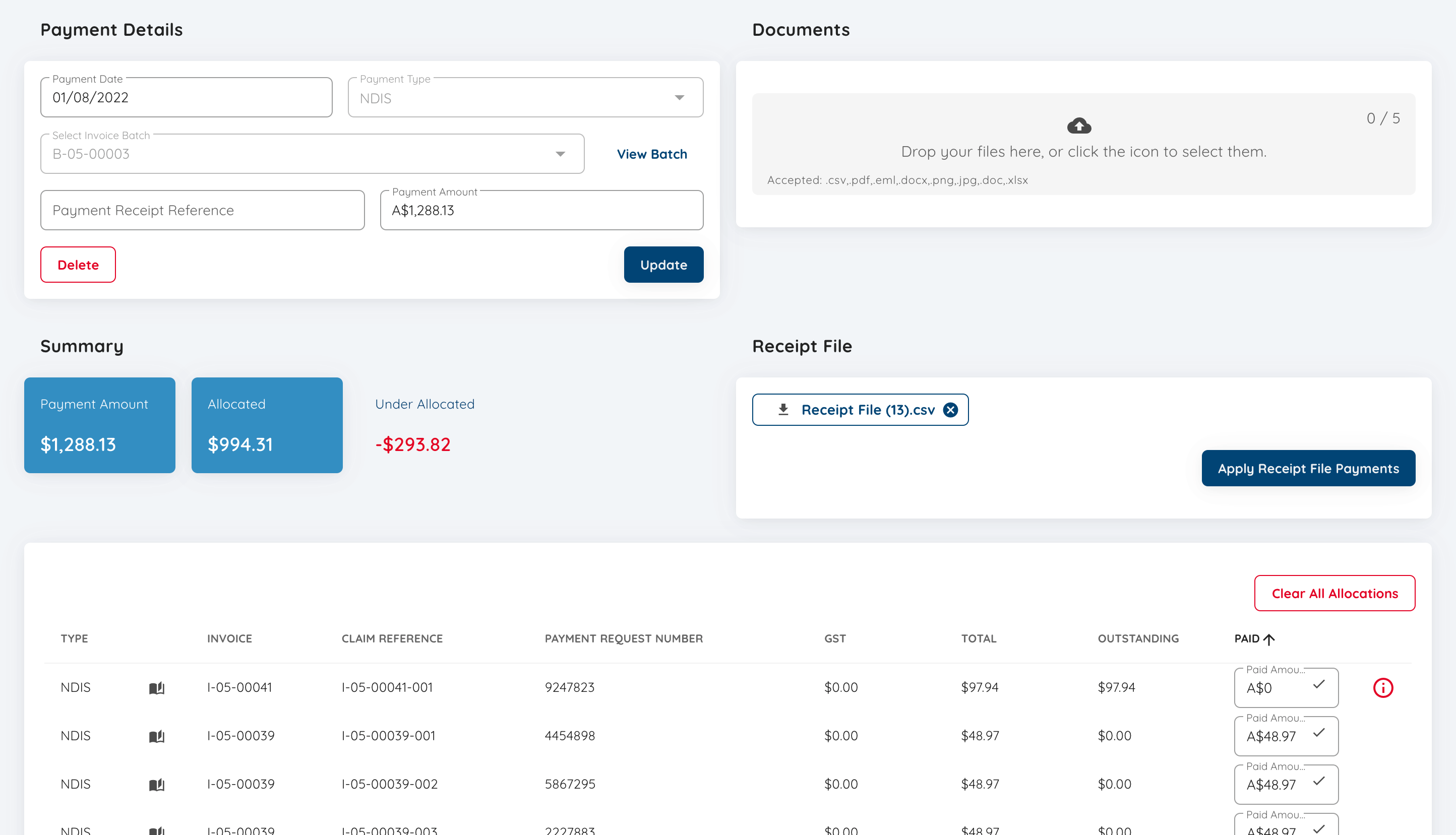 Upload your NDIS Bulk Upload file for quick, simple and easy reconciling. Be notified when ...